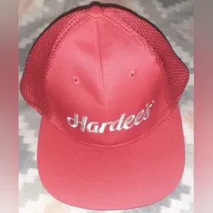 Aramark | Accessories | New Red Hardees Star Caphat With Embroidered ...